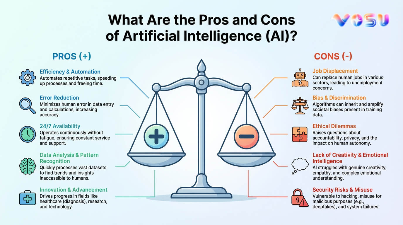 What Are the Pros and Cons of AI? | VOSU.AI